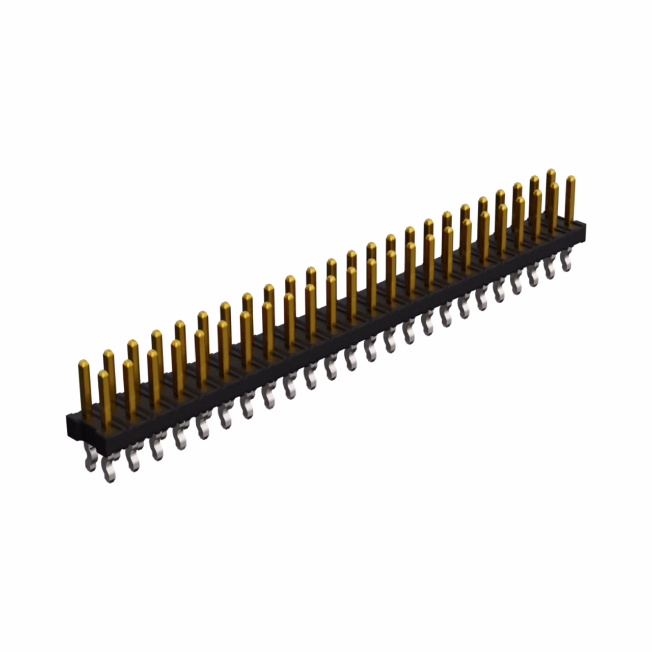 2.00mm Pitch Milli-Grid Straddle Mount Header, 48 Circuits, 0.38µm Gold (Au) Selective Plating, Lead-Free for sale