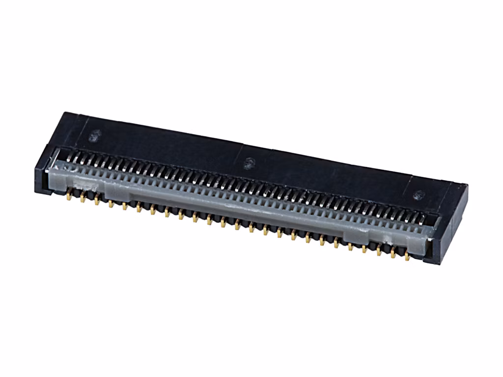 Easy-On Back Flip FPC Connector, 0.20mm Pitch, 0.95mm Height, 3.00mm Width, Dual Contact, Right-Angle, Surface Mount, ZIF, 51 Circuits for sale
