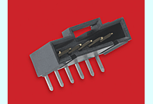 2.54mm Pitch SL Header, Low Profile, Single Row, Right Angle, 3.05mm Pocket, Shrouded, 24 Circuits, Tin (Sn) Plating