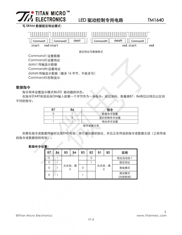 TM1640 datasheet page 5