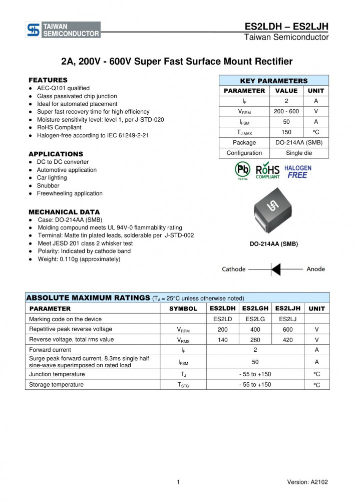 ES2LJH technical document page 1