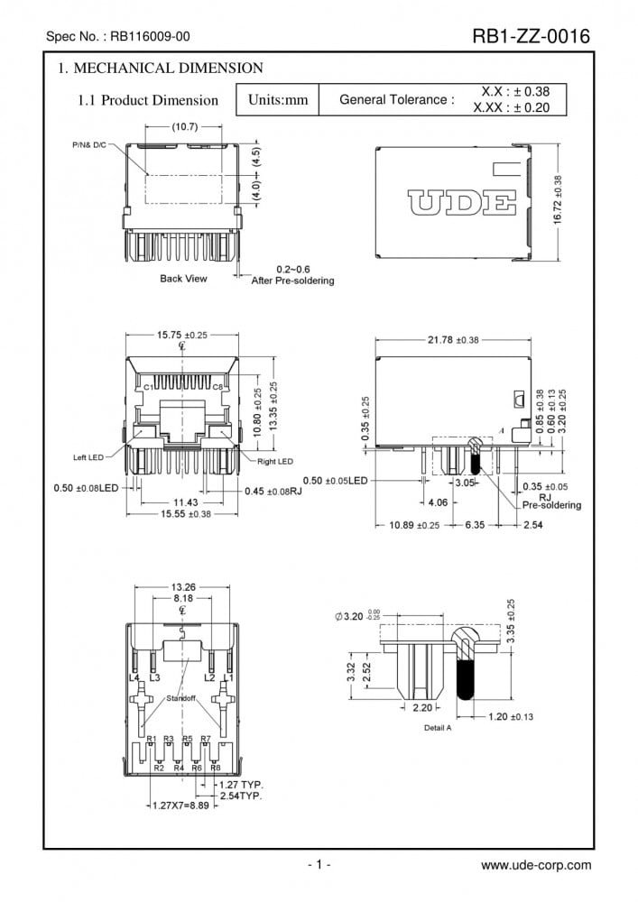 RB1-ZZ-0016 technical document page 2