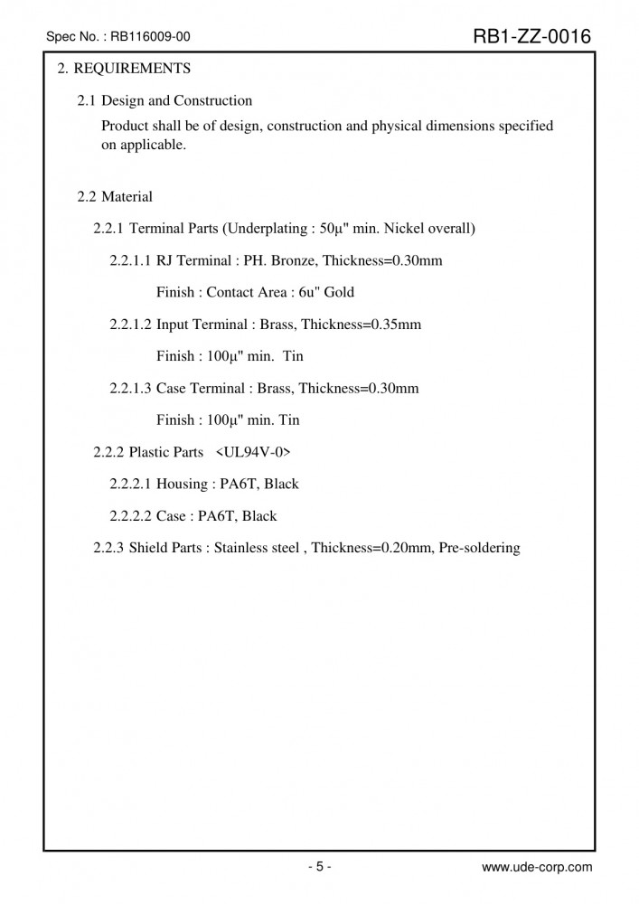 RB1-ZZ-0016 technical document page 6