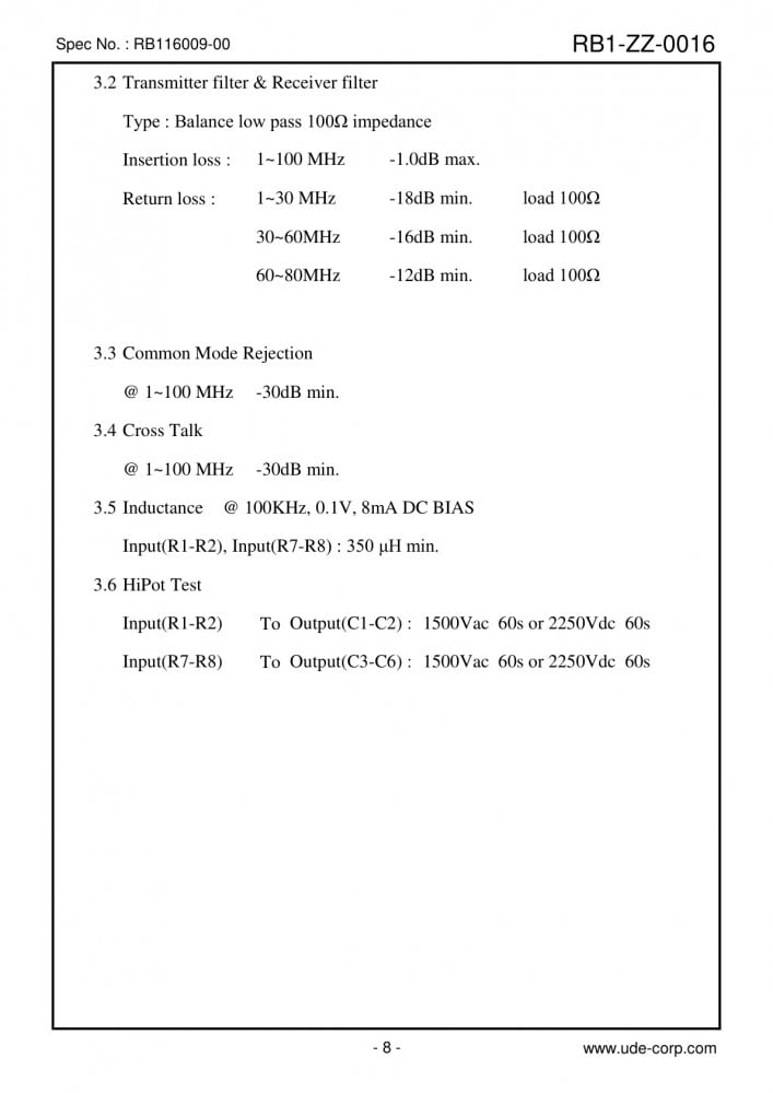 RB1-ZZ-0016 technical document page 9