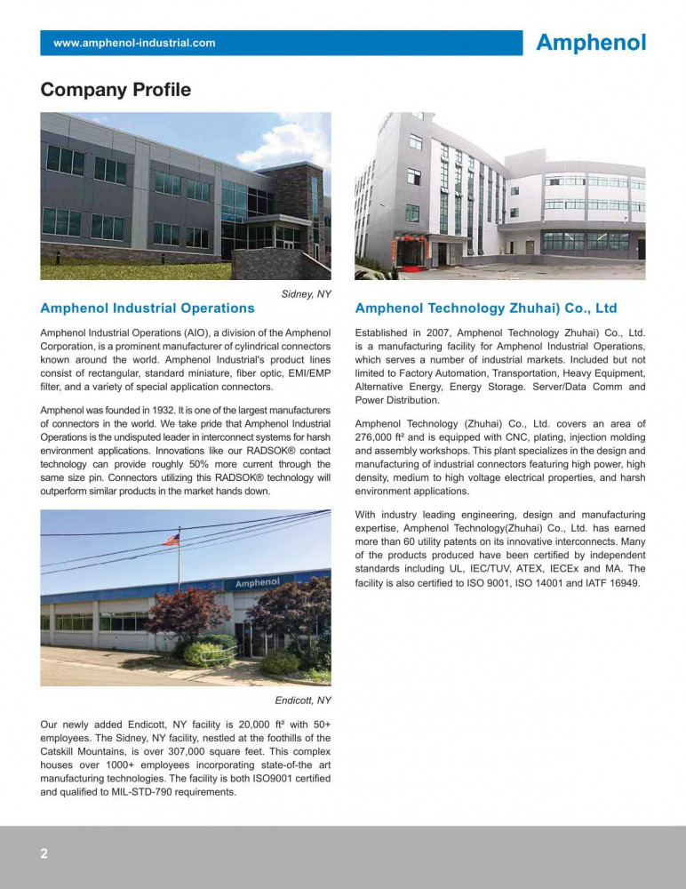 Amphenol SurLok Plus technical document page 2
