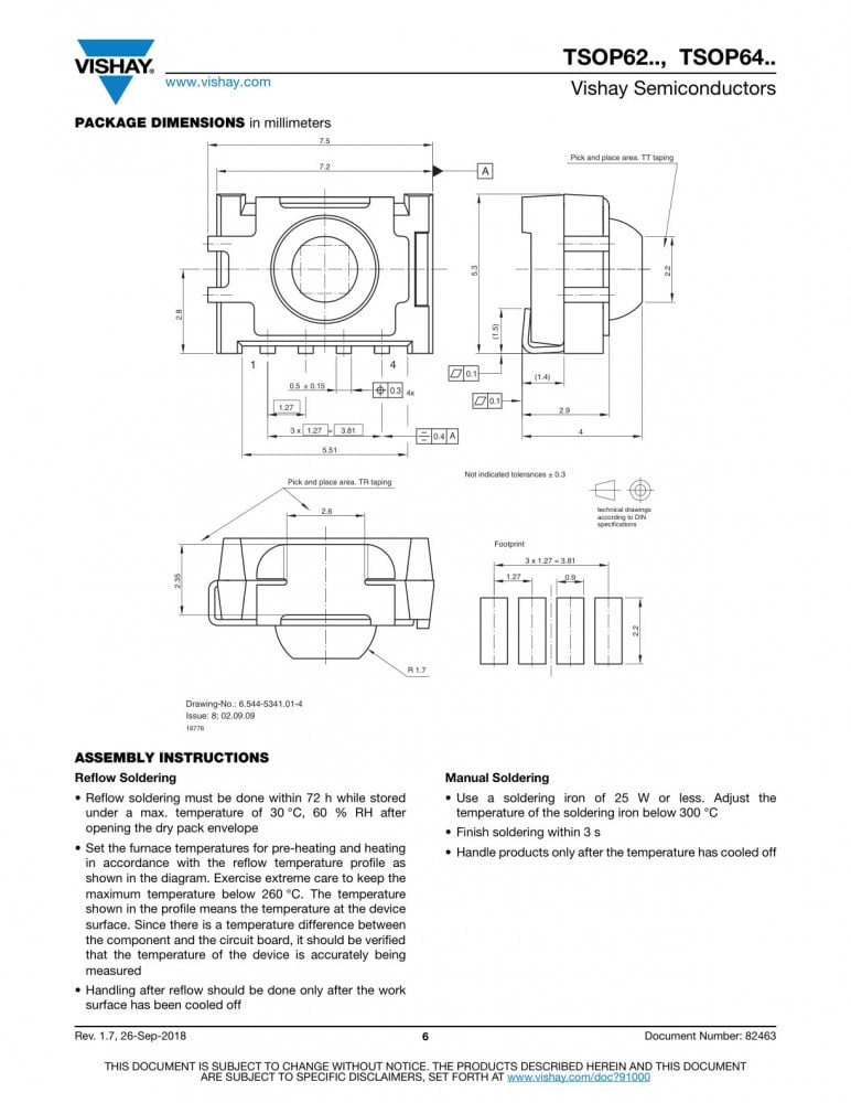 TSOP6238TT datasheet page 6