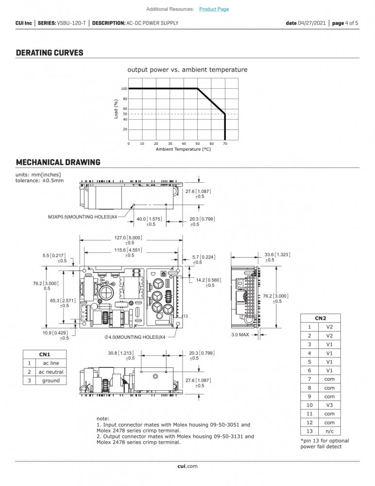 VSBU-120-T3512B datasheet page 4