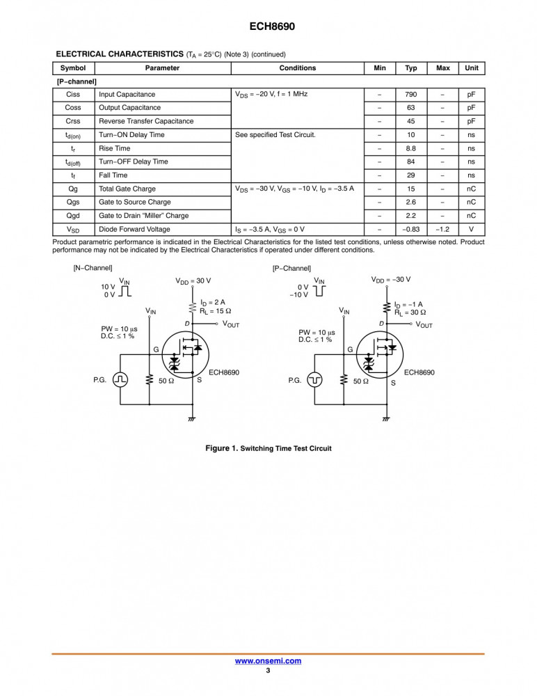 ECH8690 datasheet page 3