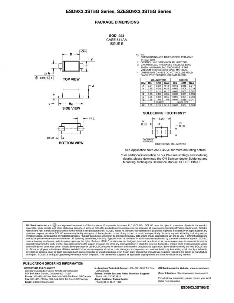 ESD9X12ST5G datasheet page 5