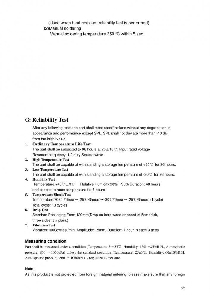 GSD128065YB-3V2400 specification page 5