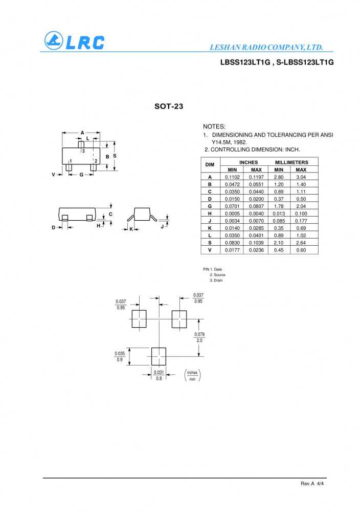 LBSS123LT1G datasheet page 4