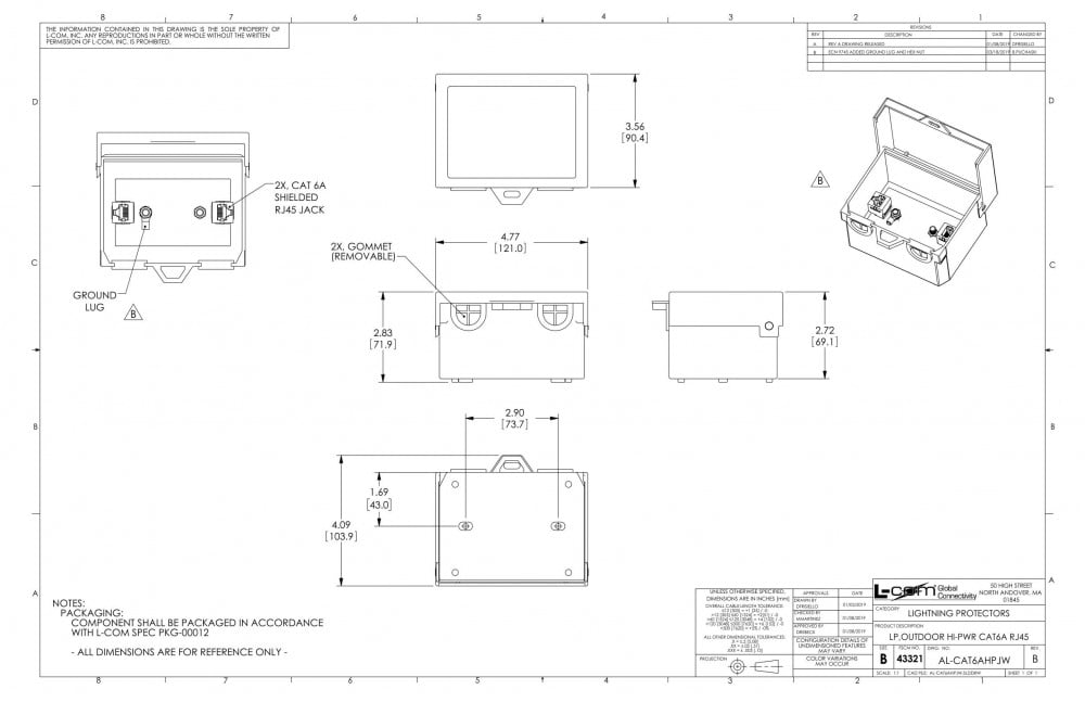 AL-CAT6AHPJW technical document preview