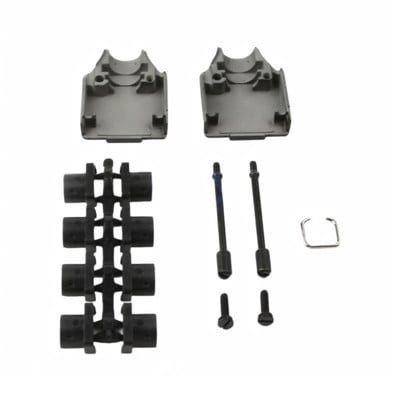 MH CONNECTORS MHDTZK15BKRAPCBK-K D-Sub Backshell Hood
