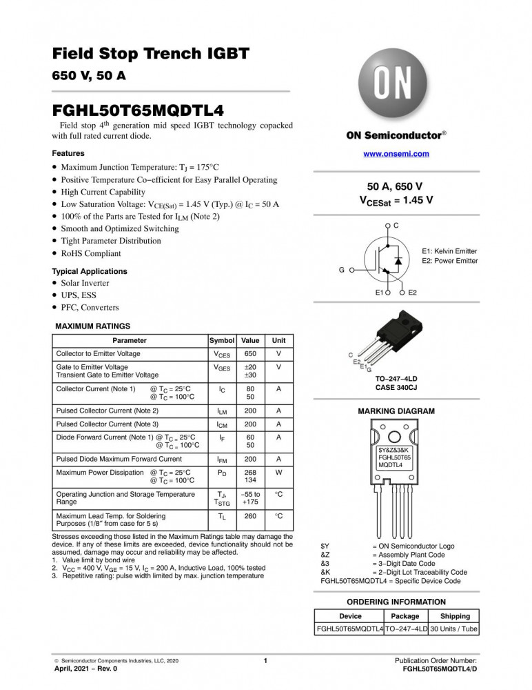 FGHL50T65MQDTL4 datasheet page 2