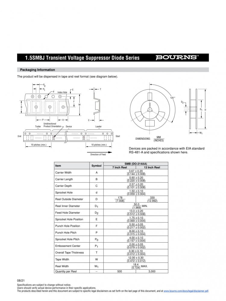 BOURNS 1.5SMBJ series datasheet page 5