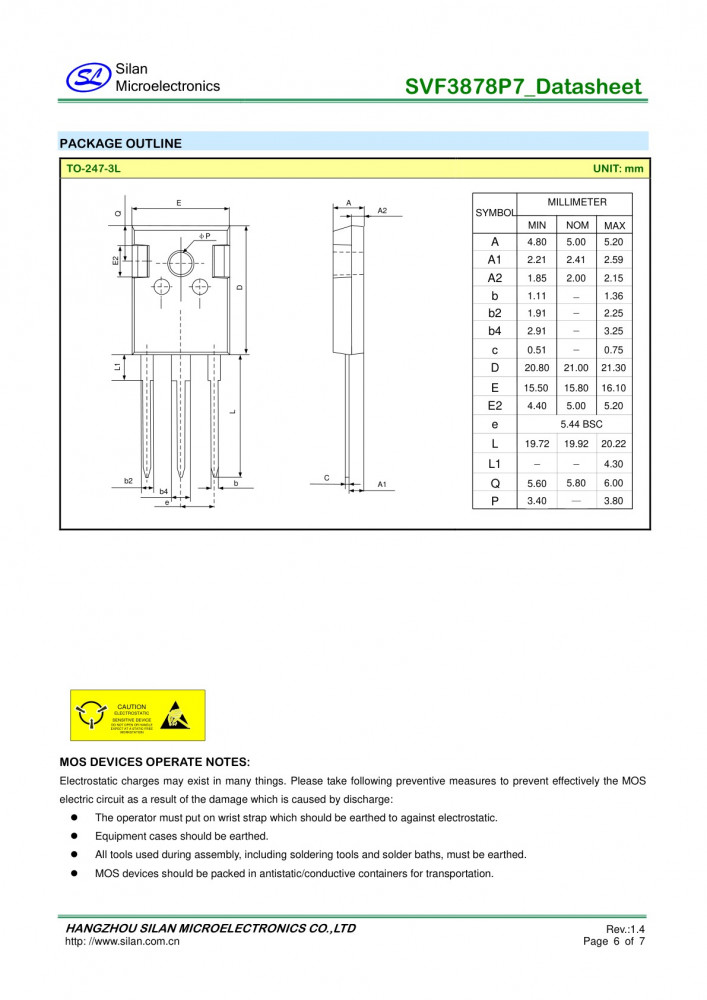 SVF3878P7 datasheet page 6