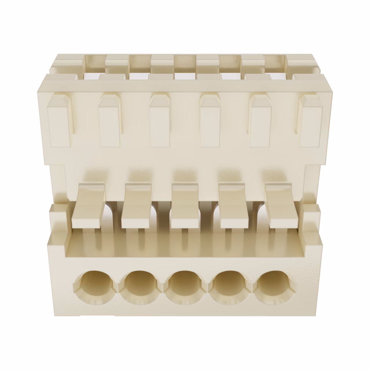 Appli-Mate RAST 2.5 Connector, 2.50mm Pitch, Female, 5 Circuits, No Position Keys Removed, Open Endwalls, Tin Plating for sale