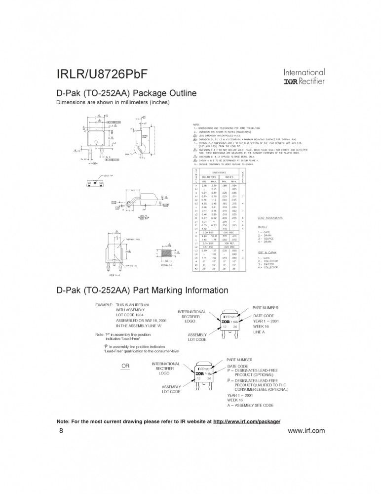 IRLR8726TRPBF datasheet page 8