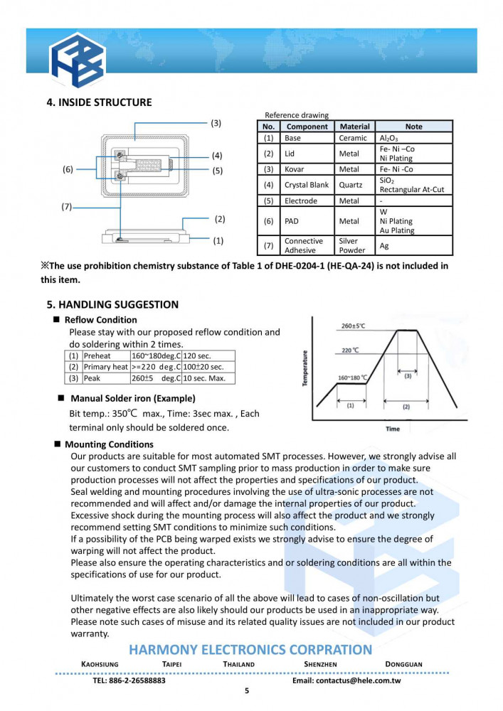HELE X2B026000B91H-HV datasheet page 6
