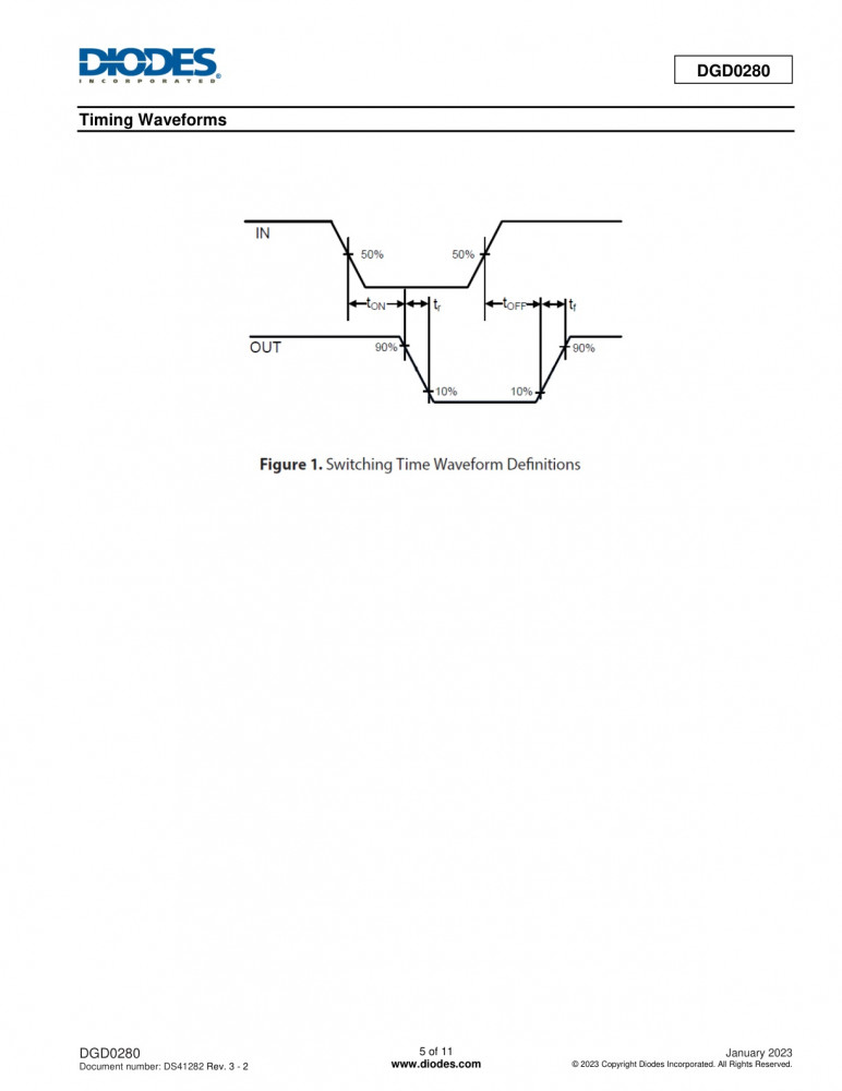 DGD0280WT-7 datasheet page 5