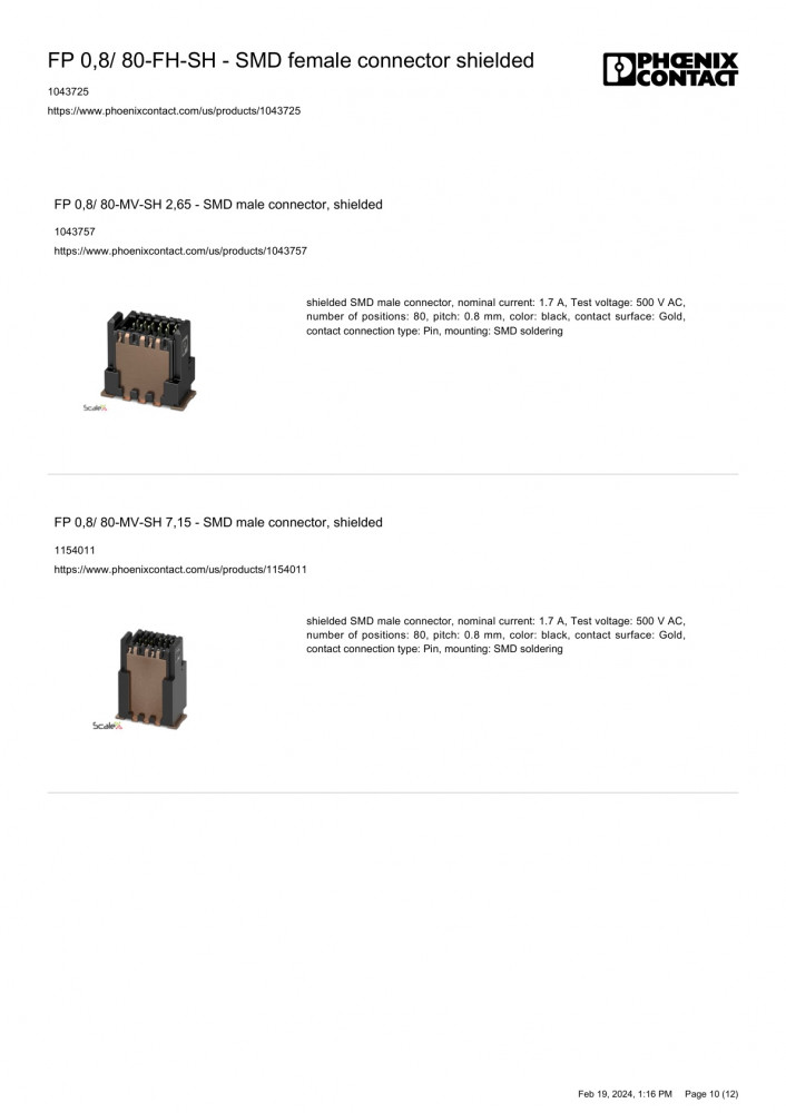 Phoenix Contact 1043725 technical document page 10