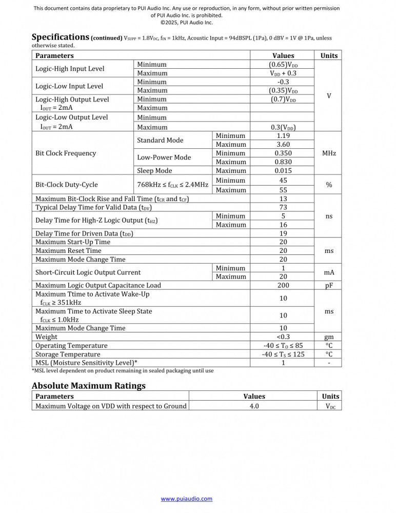 DMM-3526-5-B datasheet page 2