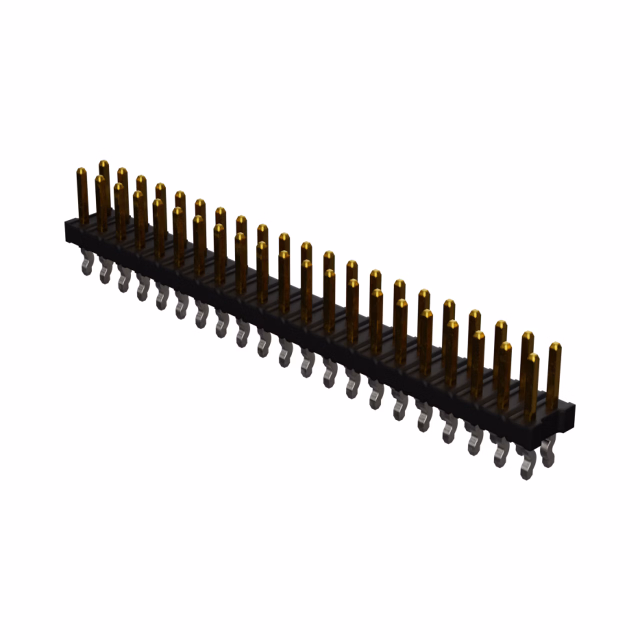 2.00mm Pitch Milli-Grid Straddle Mount Header, 42 Circuits, 0.38µm Gold (Au) Selective Plating, Lead-Free for sale