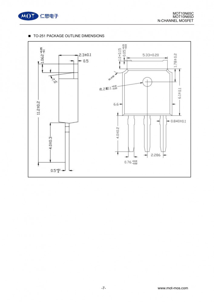 MOT10N65D datasheet page 7