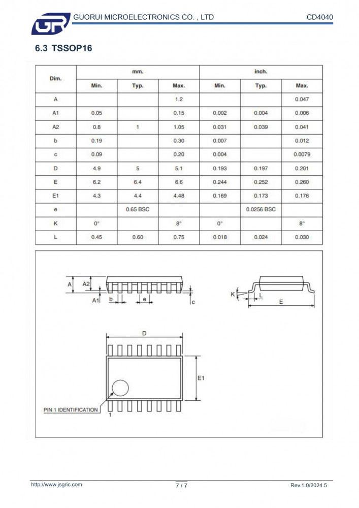 CD4040 datasheet page 7