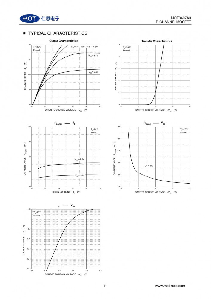 MOT3407A3 datasheet page 3