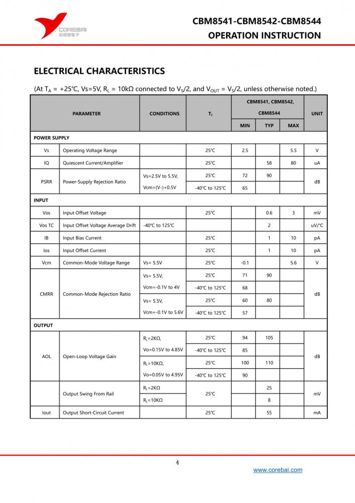 CBM8541AS8 datasheet page 4