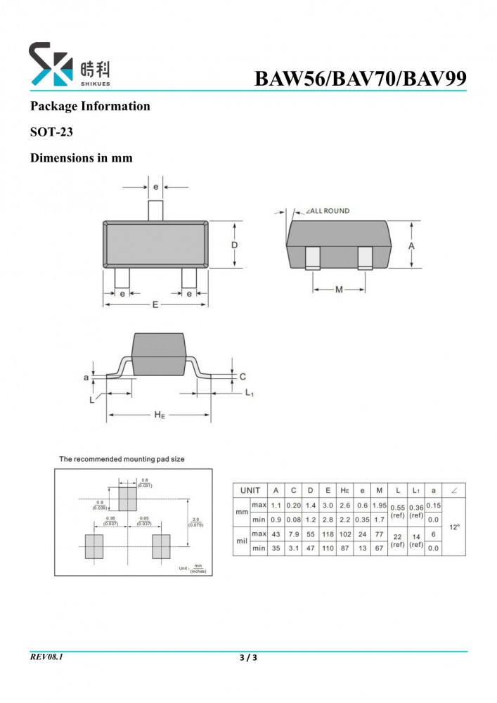 BAV99 datasheet page 3