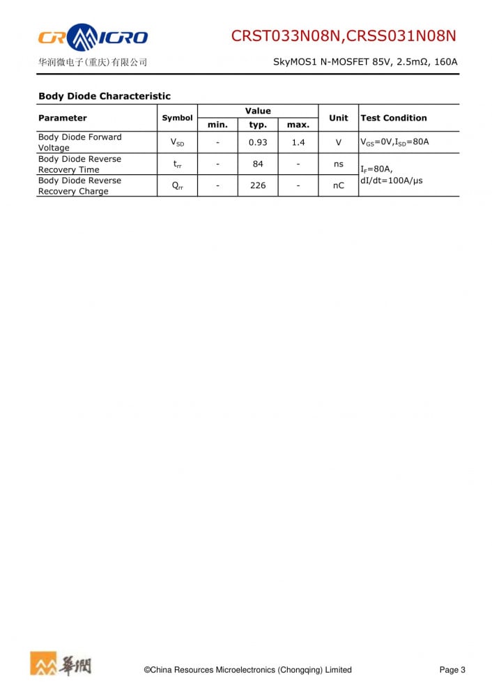 CRST033N08N datasheet page 3