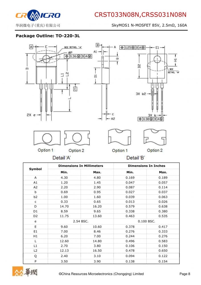 CRST033N08N datasheet page 8