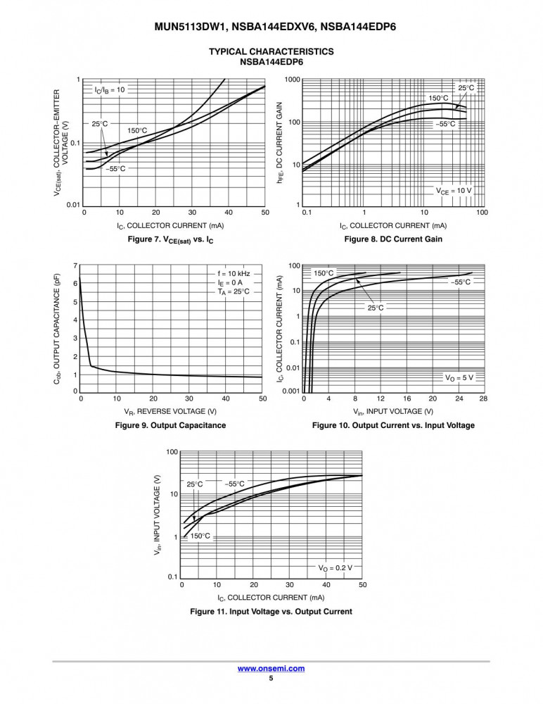 NSVMUN5113DW1T3G datasheet page 6