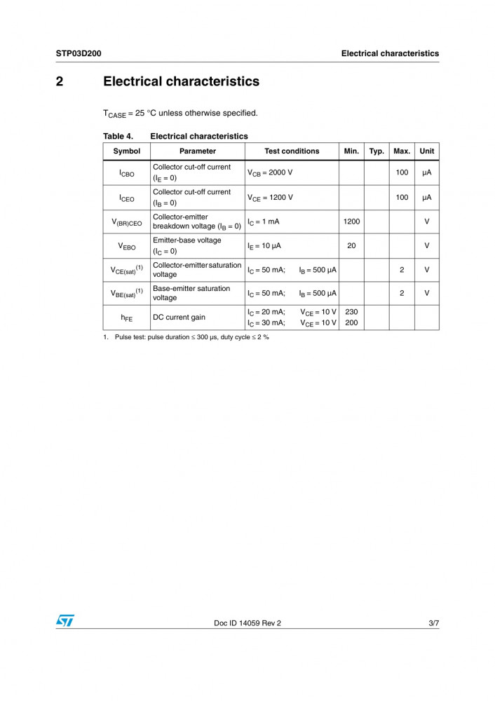 STP03D200 datasheet page 3