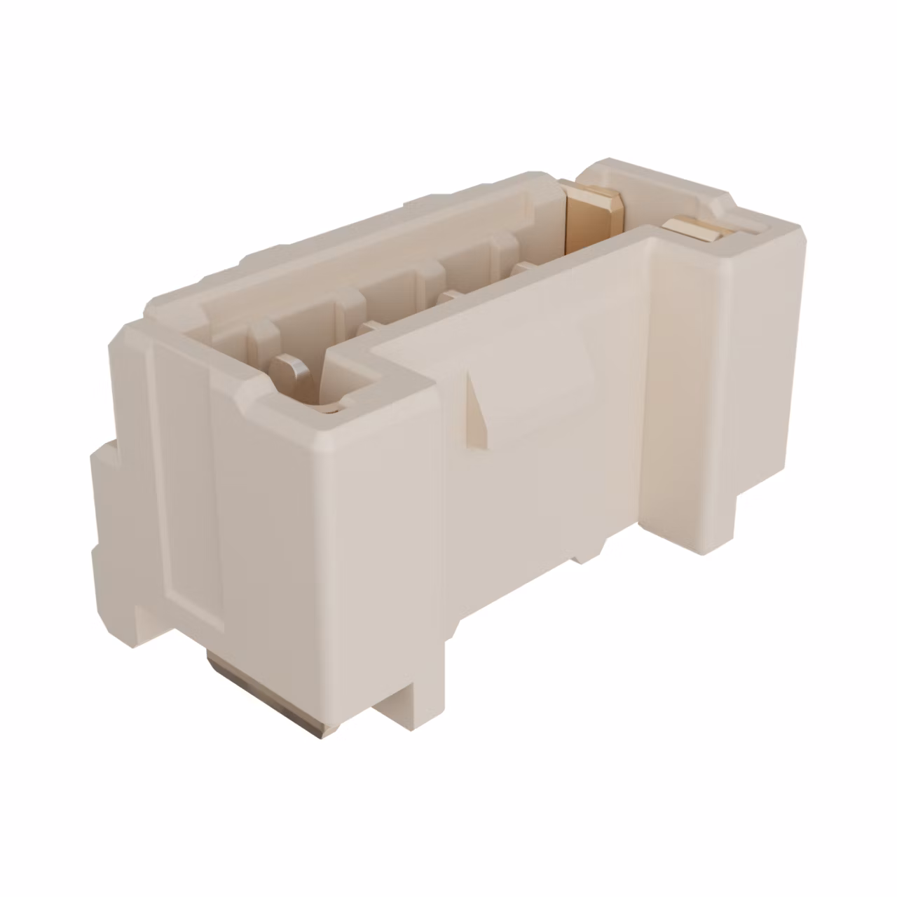 1.50mm Pitch, Micro-Lock Plus PCB Header, Single Row, Right Angle, Surface Mount, Tin-Bismuth Plating, Positive Lock, 4 Circuits, Natural for sale