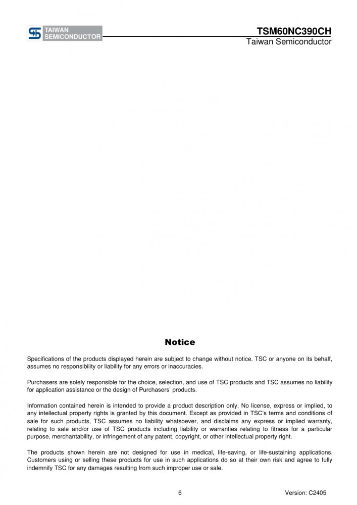 TSM60NC390CH datasheet page 6