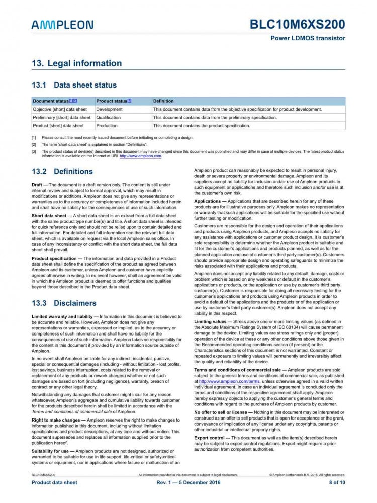 BLC10M6XS200Z datasheet page 8