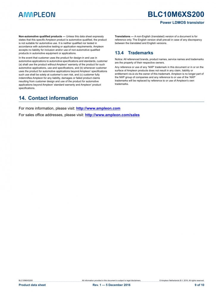 BLC10M6XS200Z datasheet page 9