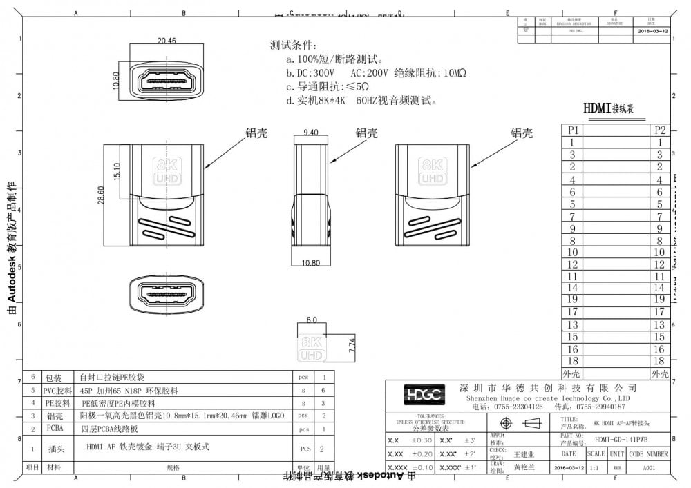 HDMI-GD-141PWB technical document preview