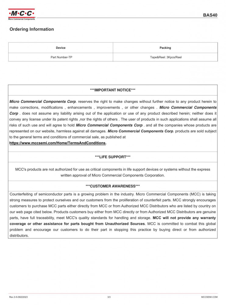 BAS40-04-TP technical document image, page 3