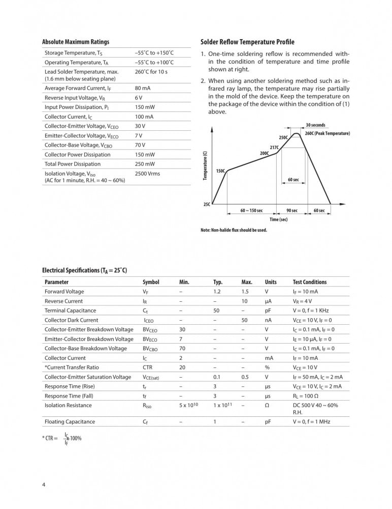 4N25-300E datasheet page 4