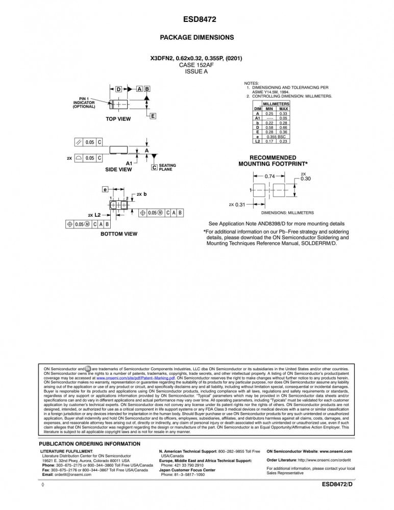 ESD8472MUT5G datasheet page 5
