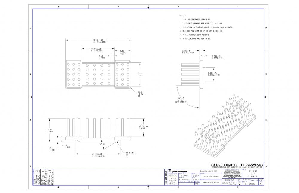 TE Connectivity 1542993-2 technical document preview