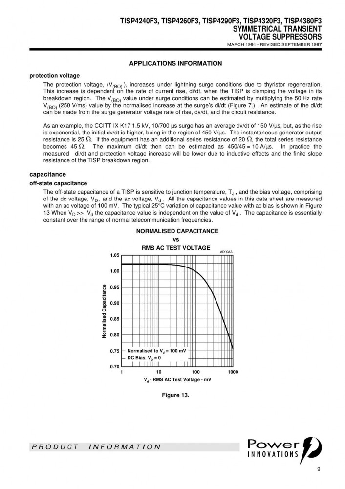 TISP4290F3DR-S datasheet page 9