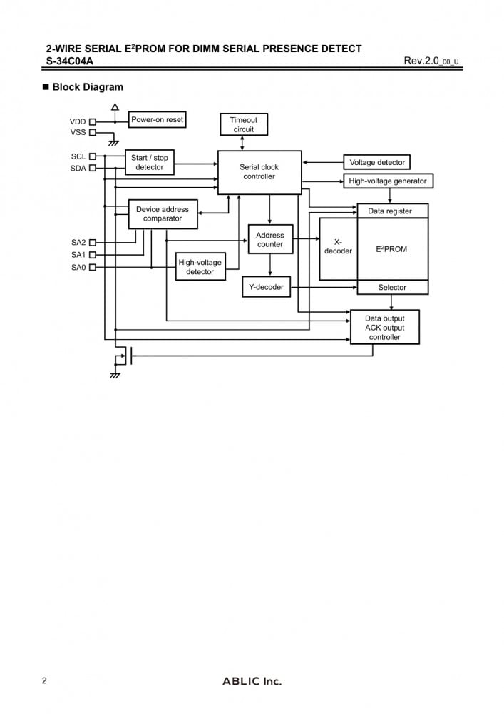 S-34C04AB-A8T3U5 datasheet page 2