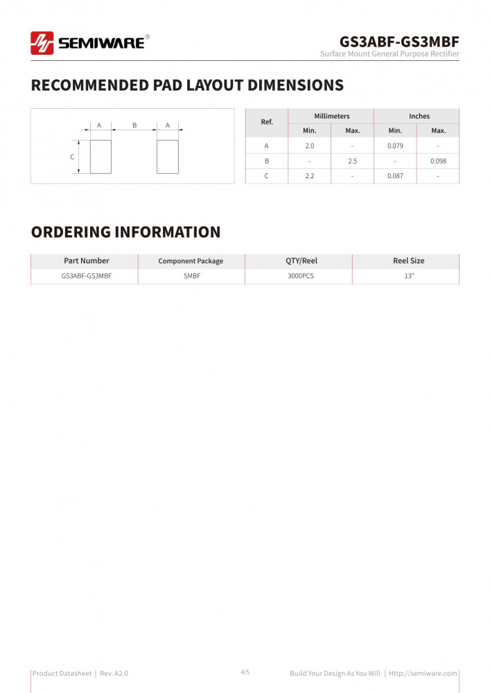 SEMIWARE GS3ABF datasheet page 4