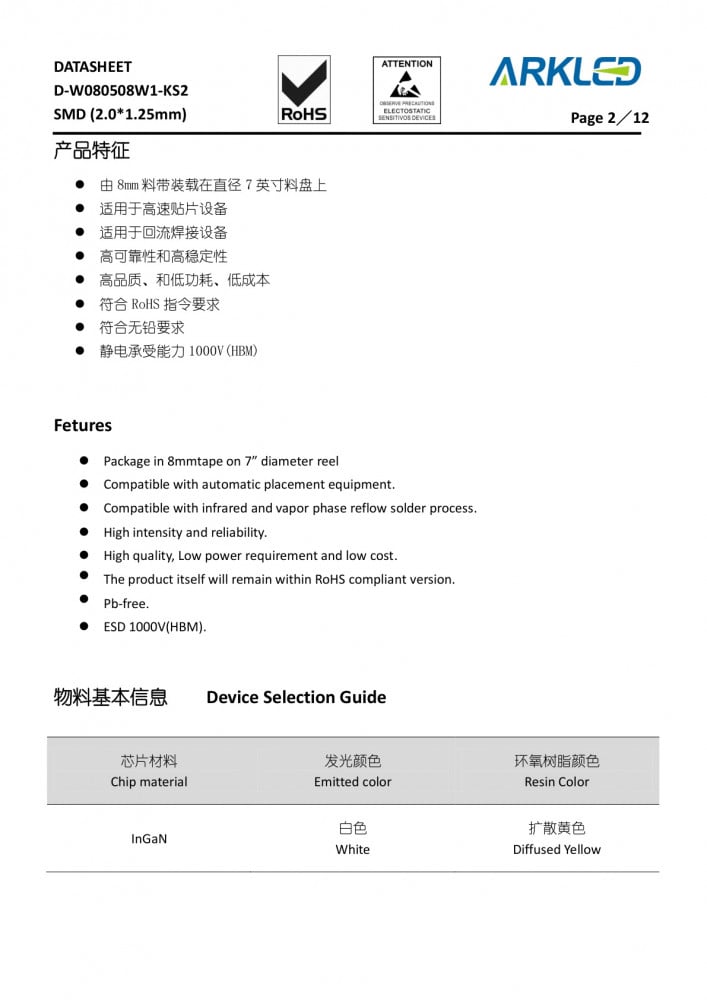 D-W080508W1-KS2 datasheet page 2
