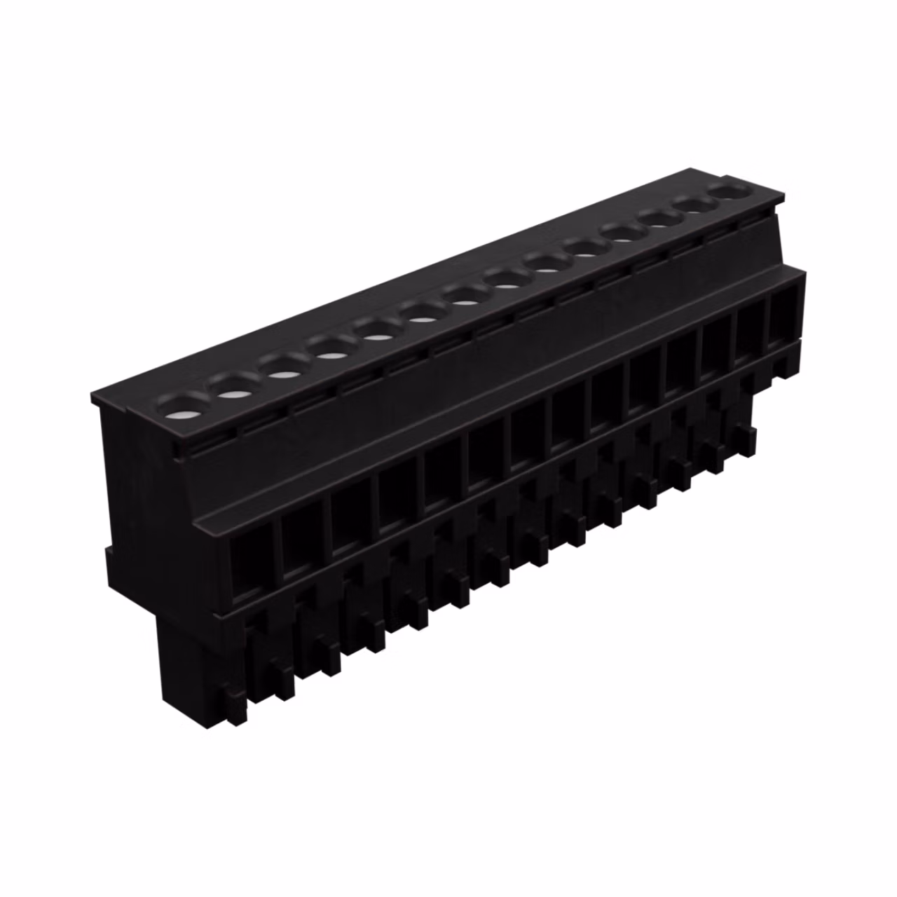 3.50mm Pitch Eurostyle Vertical Plug, with Standard Imprinting, Front Wire Entry, Black, 14 Circuits for sale